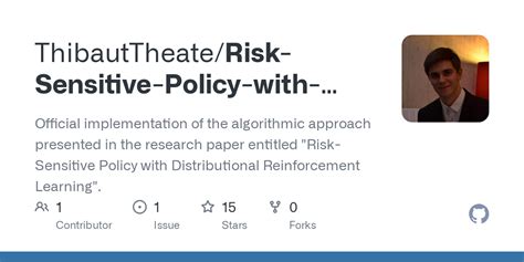 Github Thibauttheaterisk Sensitive Policy With Distributional