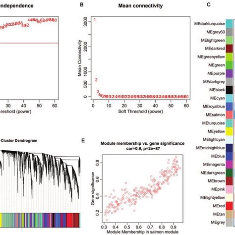 Identification Of Gene Co Expression Modules In The Gse66795 Dataset Download Scientific