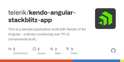 GitHub Telerik Kendo Angular Stackblitz App This Is A Sample Application Built With Kendo UI