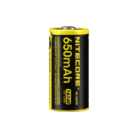 Nitecore Cr123 Rechargeable Micro Usb Nl1665r Motoworld Philippines