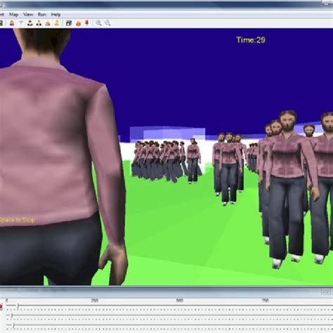 The Visualization Of A Crowd Which Consist Of A Group Of Agents Download Scientific Diagram