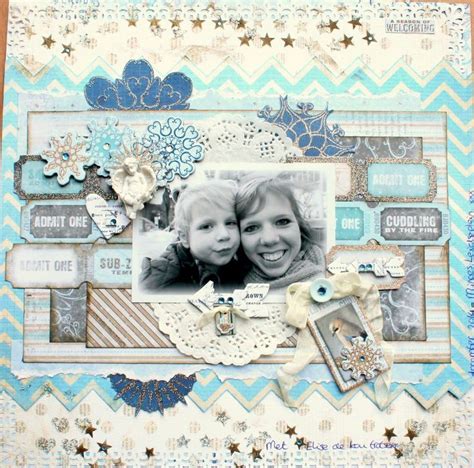 Mixed Media Layout Bo Bunny Layouts Bo Bunny Bo Bunny Scrapbooking