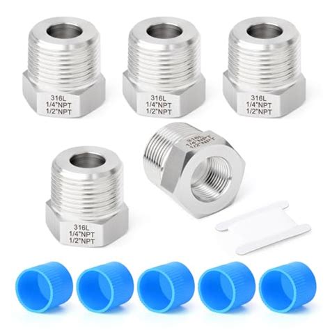 Taisher 5pcs Forging Of 316 Stainless Steel Reducer Hex