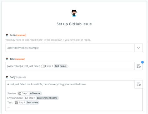 Open Github Issues When Api Tests Fail Using Zapier Assertible