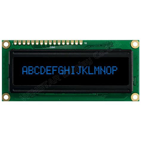 Winstar Weh001601bbpp5n00300 Oled Display 16x1 Blue On Black 2 25 Spi Rapid Electronics