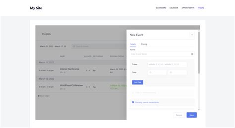 Amelia How To Allow Users To Create Events On The Frontend
