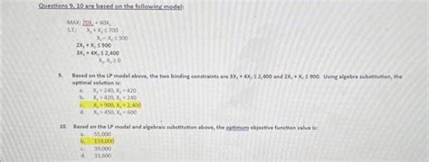 Solved 2 In A Maximization Problem A Balanced Constraint