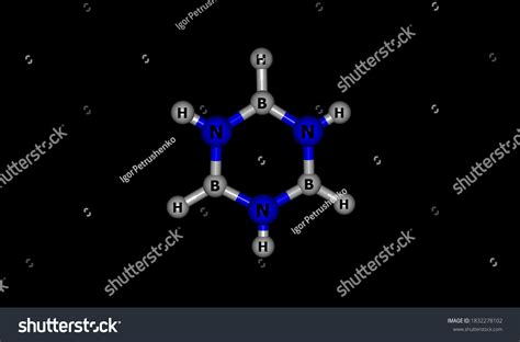 Borazine Borazole Polar Inorganic Compound Chemical Stock Illustration