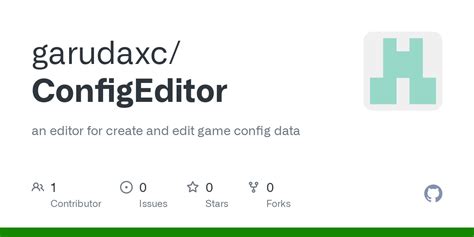 GitHub Garudaxc ConfigEditor An Editor For Create And Edit Game Config Data