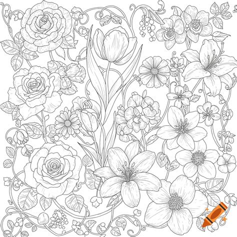 Different Types Of Flowers Coloring Pages [2025]