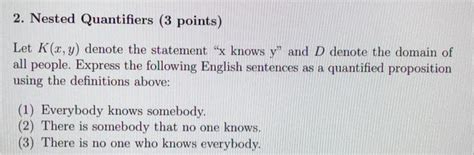 solved 1 predicates and quantifiers 7 points 1 3