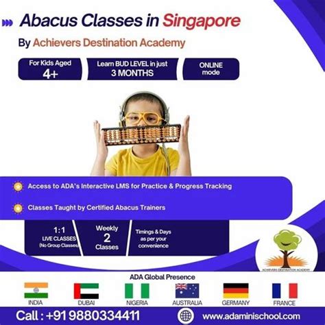 Ada Online Abacus Class In Singapore Beginner At ₹ 4500month In Ada Online Abacus Class In Singapore Beginner At ₹ 4500month In