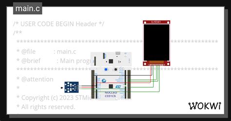 ST Nucleo SPI Display Copy Wokwi ESP STM Arduino Simulator