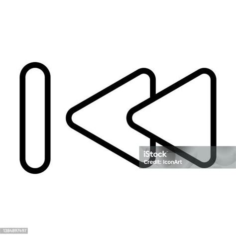 Icône De Symbole De Rembobinage De La Collection Dinterface Utilisateur