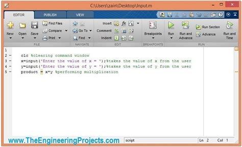 How To Use MATLAB Input Function The Engineering Projects
