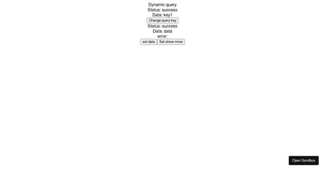 React Query Codesandbox