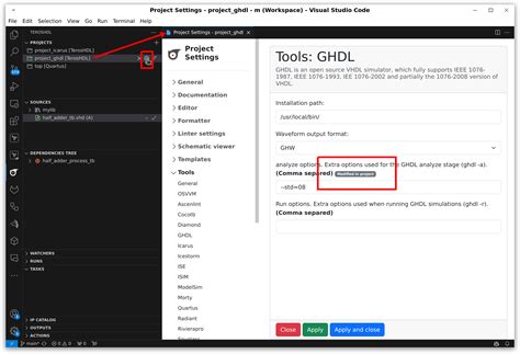 Configuration Teroshdl