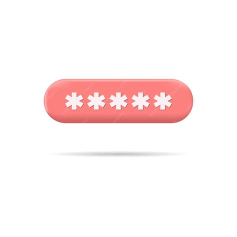 premium vector 3d password field icon 2fa two steps authentication