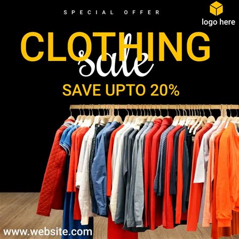 Clothing Sale Poster Template Postermywall