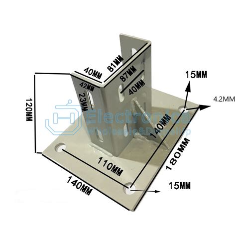 404040808080 Aluminum Profile Square Foot Guardrail Bracket Jh B2b