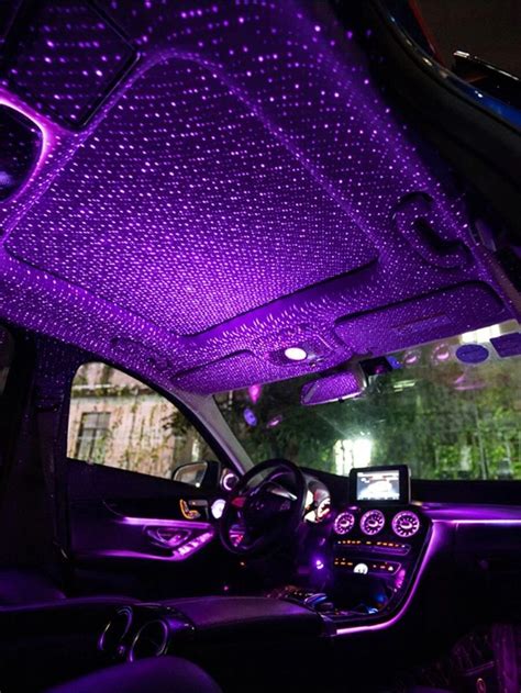 Car Accessories And Interior Decoration For A Stylish Car Purple Car
