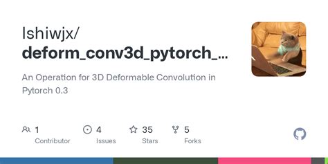 Github Lshiwjxdeformconv3dpytorchop An Operation For 3d