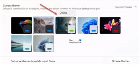 How To Create Save Use Delete Themes In Windows 11