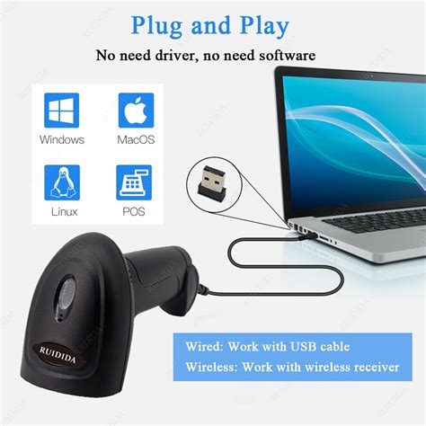 Wireless D D Qr Code Scanner Wired Handheld Bar Grandado