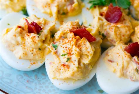 Bacon Blue Cheese Deviled Eggs No Plate Like Home