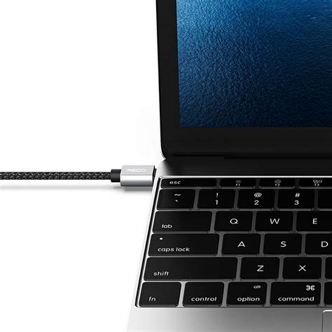 Recci RTC P08CC Type C to Type C PD 100W 5A Hızlı Şarj Naylon Örgü Tasarım Şarj ve Data Kablosu