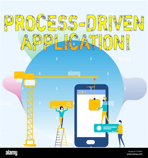 Conceptual Hand Writing Showing Process Driven Application Concept Meaning Workflow Engine