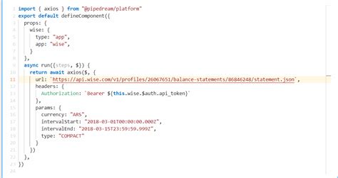 [action] wise get balance statement · issue 5463 · pipedreamhq pipedream · github