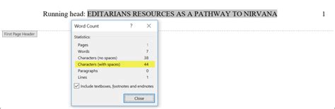 How To Insert A Running Head In APA Style Editarians