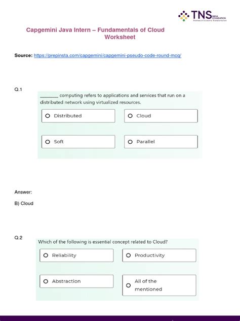 Capgemini Cloud Fundamentals Pdf