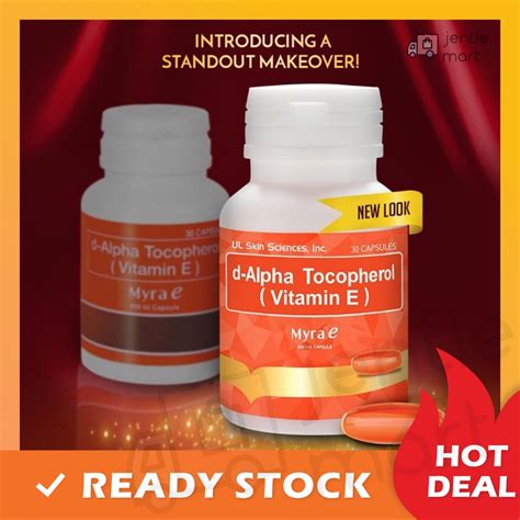 Myra E Vitamin E 400 IU 30capsules Shopee Singapore