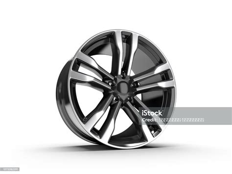 흰색 배경에 고립 된 검은 자동차 합금 휠 3d 렌더링 그림입니다 0명에 대한 스톡 사진 및 기타 이미지 0명 강철 금속 Istock