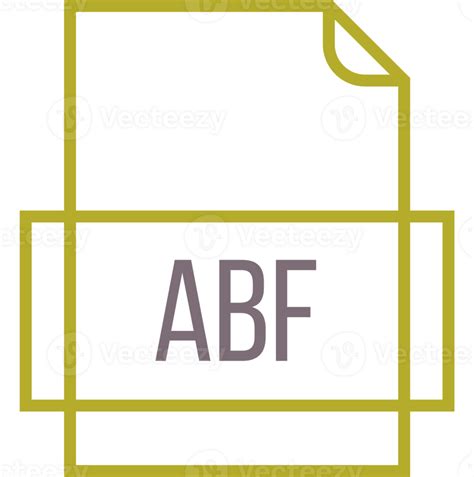 Abf File Icon Thick Outline Sharp Corners 65420220 Png