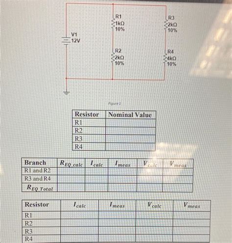 solved 1 using multisim build the circuit as shown in fig