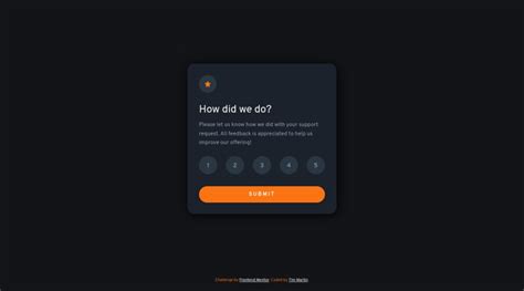 Frontend Mentor Interactive Rating Component Using React And Css
