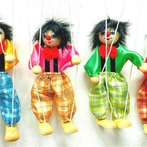 Wooden Puppet On String Etsy