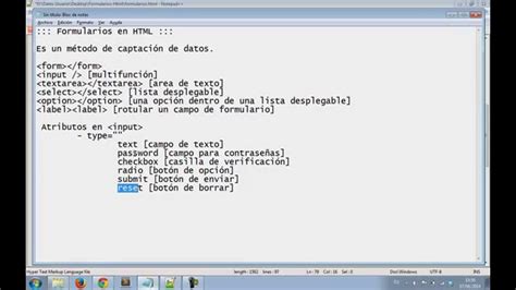10 Formularios En Html Youtube
