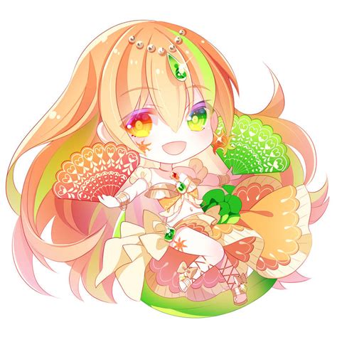 Chibi Orange Dancer Girl By Lillxia On Deviantart
