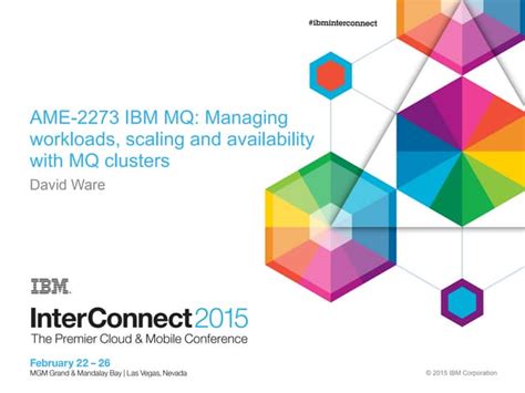 Ibm Mq Managing Workloads Scaling And Availability With Mq Clusters Pdf