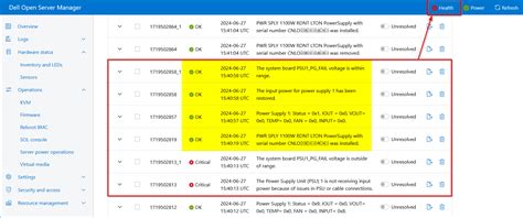 open server manager health rollup status not auto cleared dell kenya