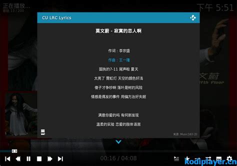 歌词插件CU LRC Lyrics Kodi插件 Kodi中文网