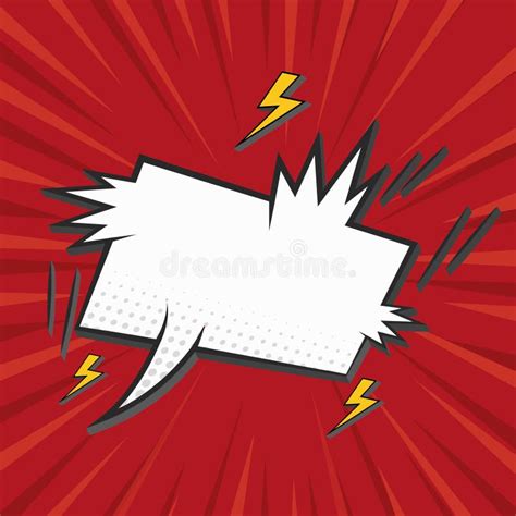 Empty Comic Bubble Chat Vector Stock Vector Illustration Of Shape