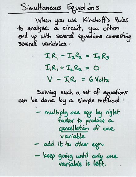 Direct Current Circuits