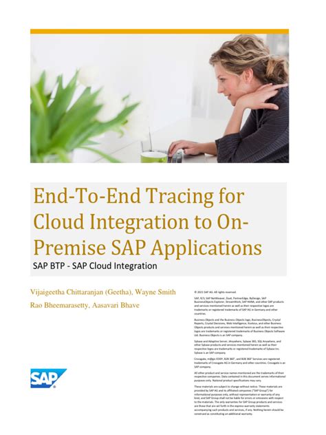 End To End Tracing For Cloud Integration To Onpremise Communication Final Pdf