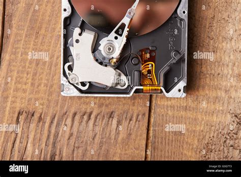 Hard Disk Closeup Stock Photo Alamy