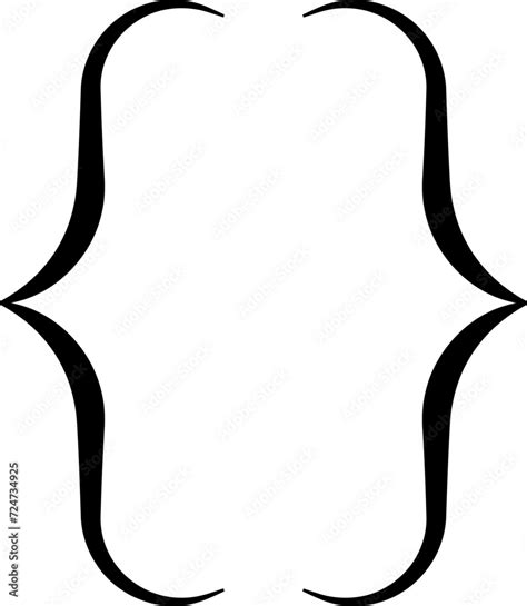 Curly Braces Double Symmetric Brackets Vector Typography Symbols Pair